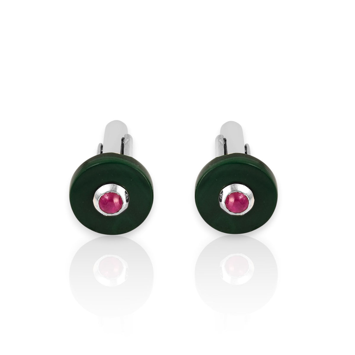 Crysler Ruby Malachite Cufflink – swatindesigns