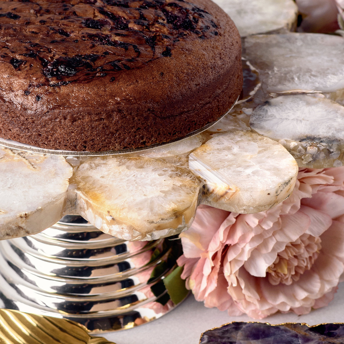 Rosy Flower Cake Stand – swatindesigns